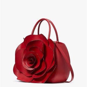 kate spade | Bags | Kate Spade 3d Rose Flora Floral Leather Tote ...